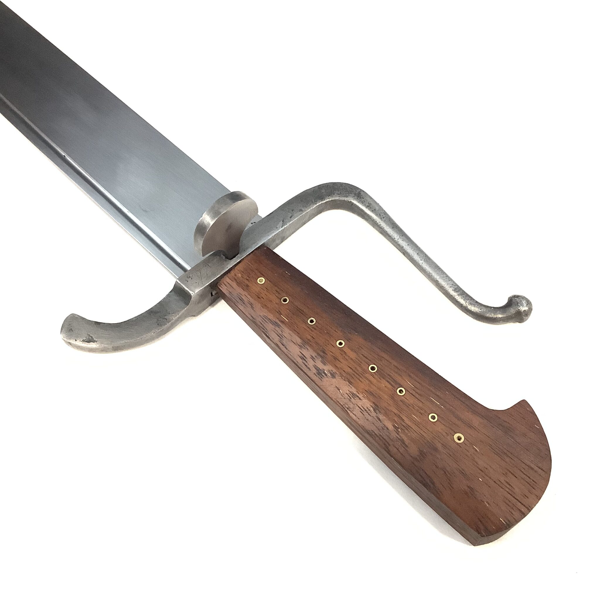 Rauber Messer w/Brown Scabbard and Belt, Blunt - HEMA Supplies