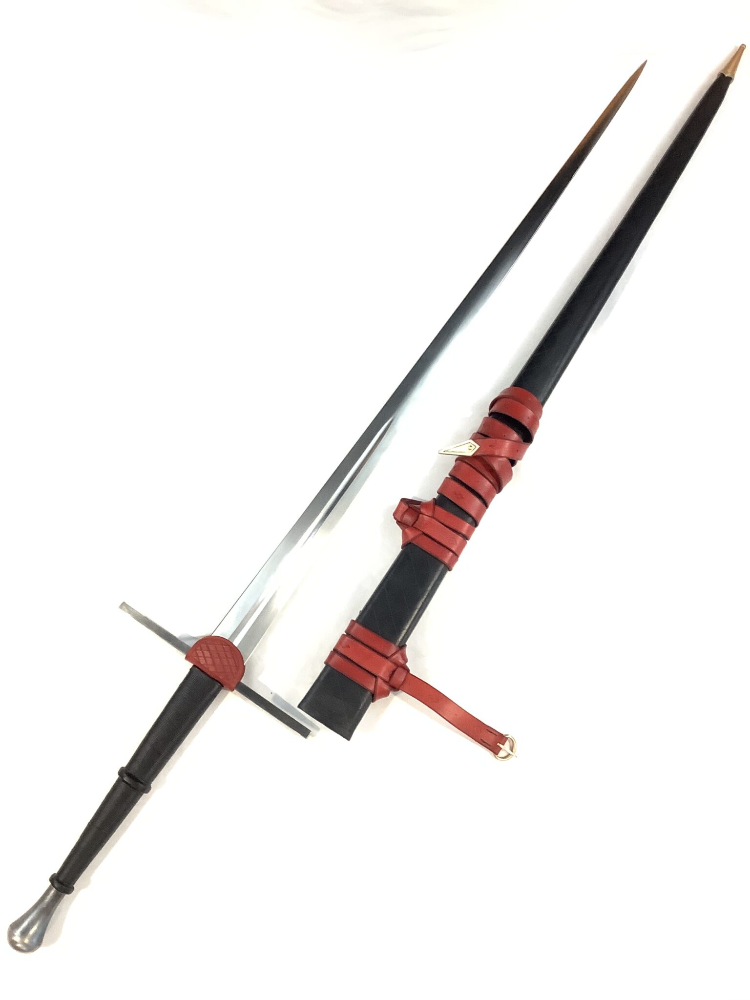 Läufer Longsword and Black Scabbard/Red Belt by Krieger Historical ...
