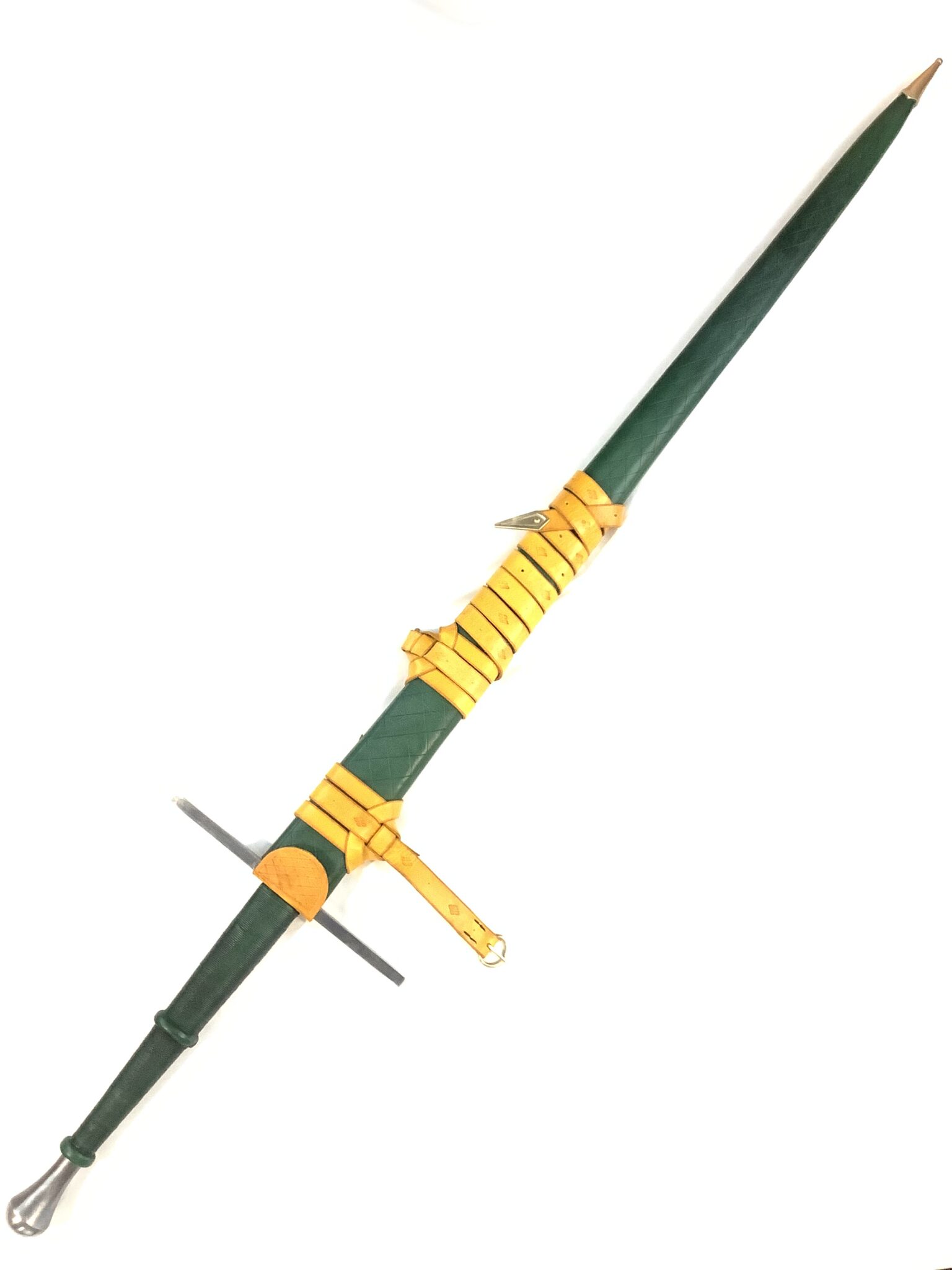 Läufer Longsword and Green Scabbard/Yellow Belt by Krieger Historical ...