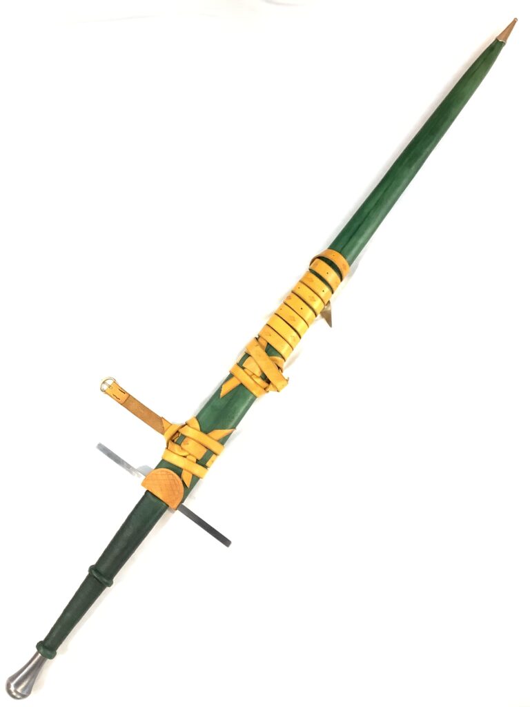 Läufer Longsword and Green Scabbard/Yellow Belt by Krieger Historical ...