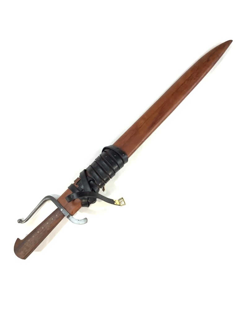 Rauber Messer w/Brown Scabbard and Black Belt - Sharp! - HEMA Supplies